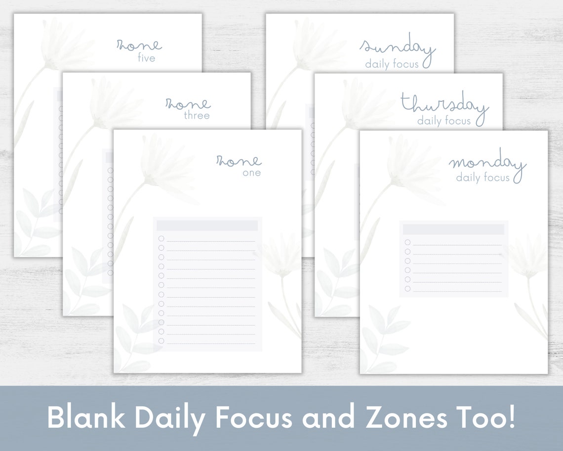 Flylady Control Journal Printable Cleaning Checklist - Etsy