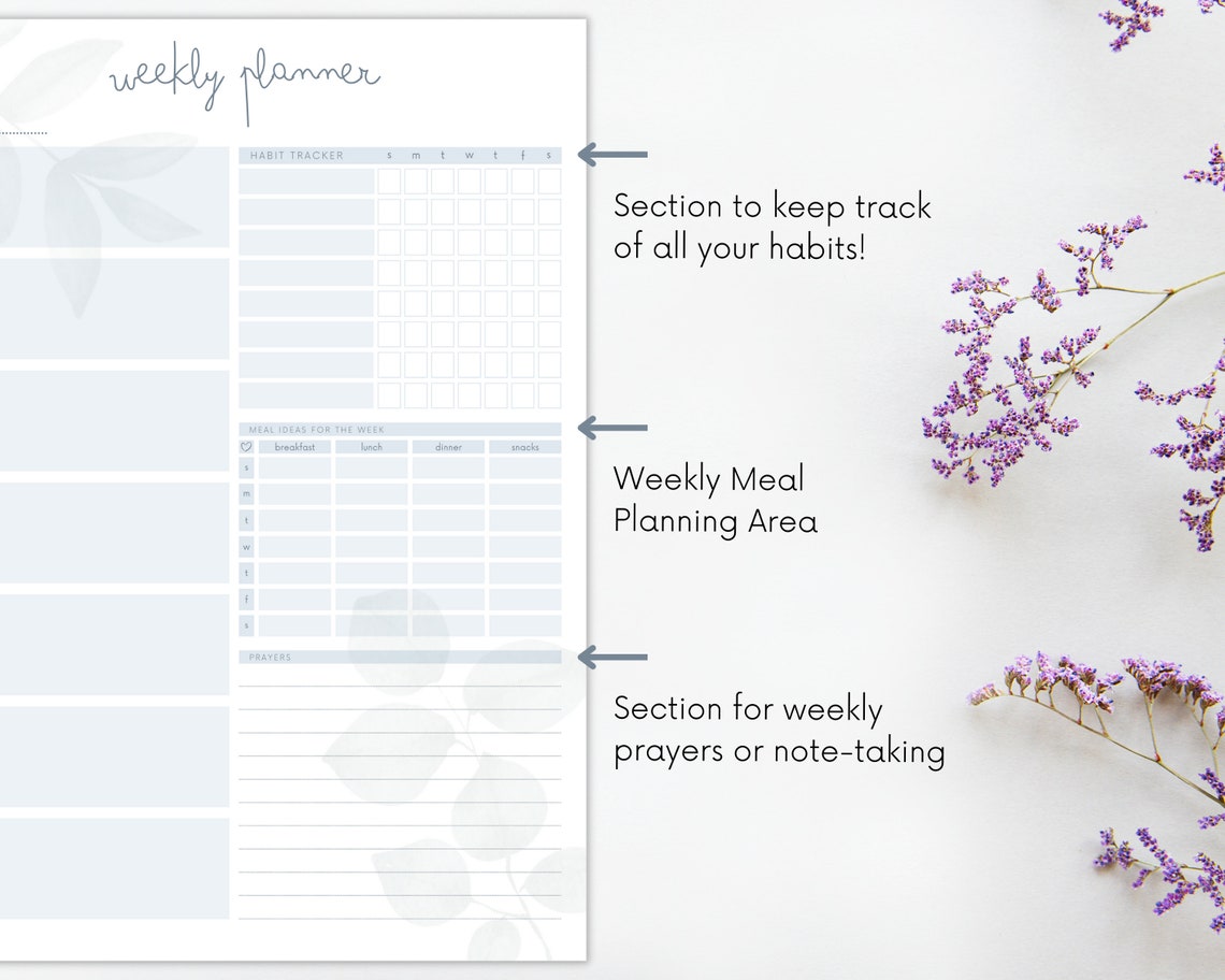 Christian Planner Printable, Printable Calendar, Calendar Printable ...