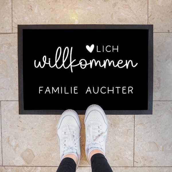 Fußmatte personalisiert familie - Etsy.de