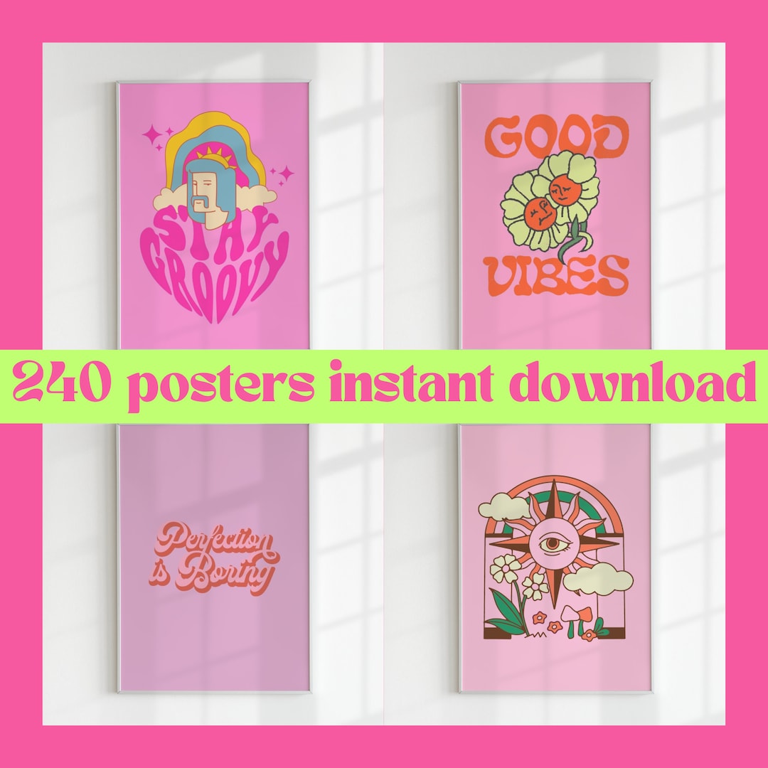 Preppy Room Decor Preppy Painting Pink Preppy Wall Art Printable Preppy ...
