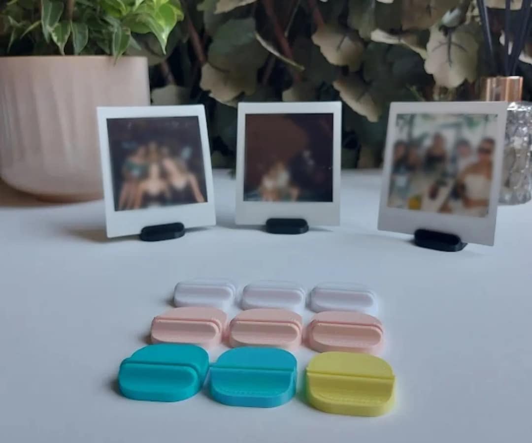 Set of Polaroid Stands, 3D Printed Design, Various Colors, Camera Stand ...