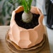 Marble Carved Stone 3D Printed Planter, Modern Home Decor, Succulent ...