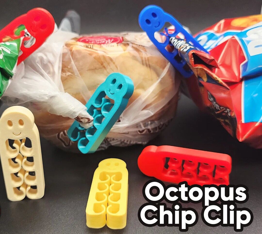 Octopus Chip Clip - Secure Your Snacks With These Cute Octoclips! - Etsy