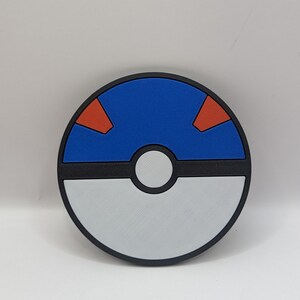 Set of 4 Pokémon Pokeball Drink Coasters Gaming Gift for Gamers Pokemon ...