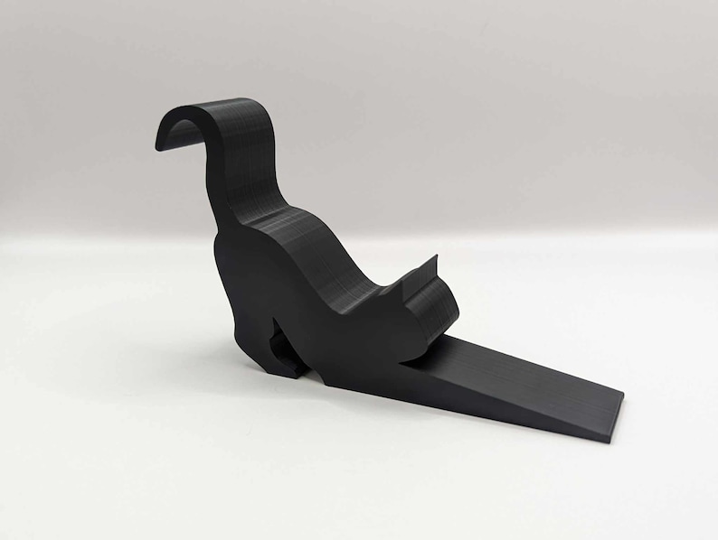 Stretching Cat Door Stop, Cute Animal Decor, Novelty Doorstop, Cat ...