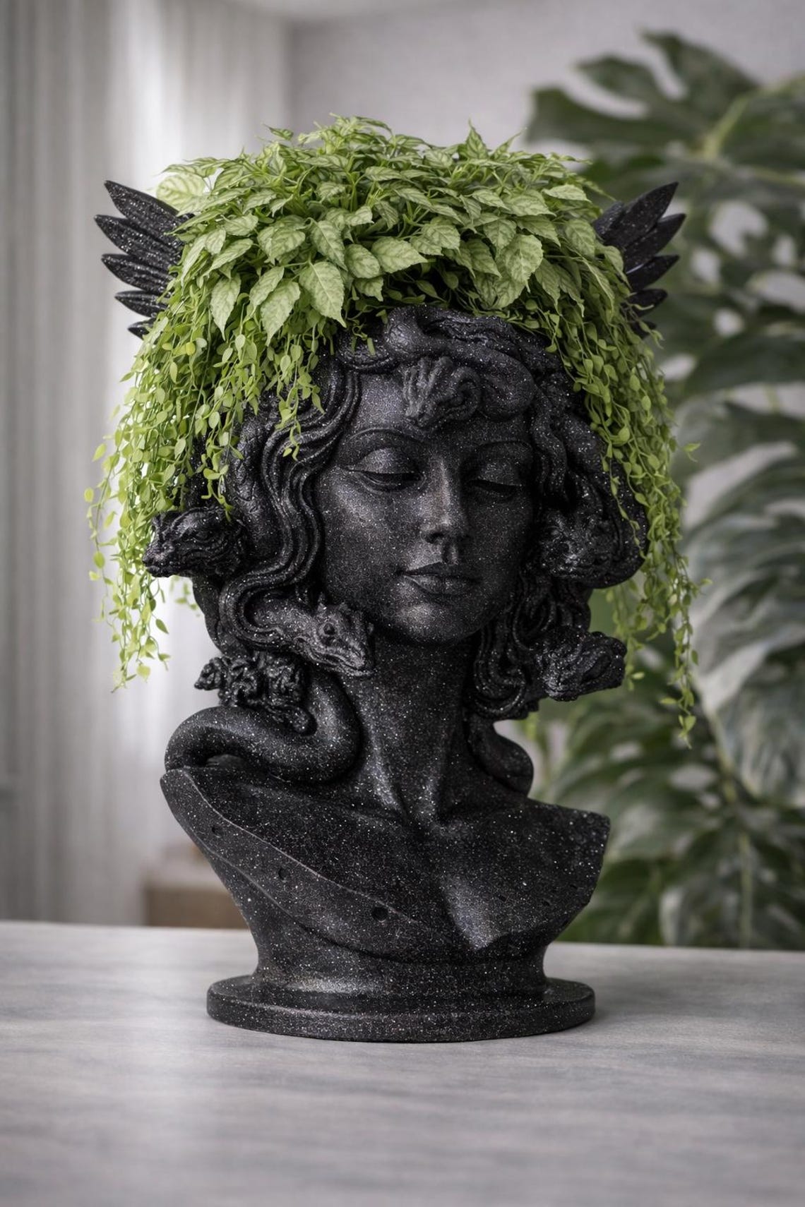 Medusa Head Planter: 3D Printed Modern Indoor/outdoor Garden Decor - Etsy