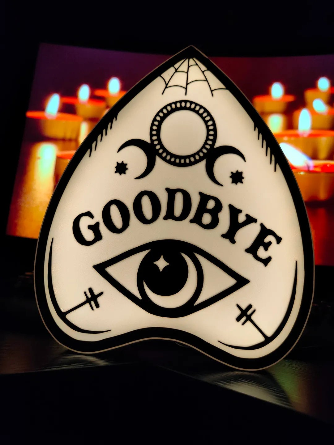 Ouija Board 'goodbye' LED Light Box: Mystical Halloween Decor - Etsy