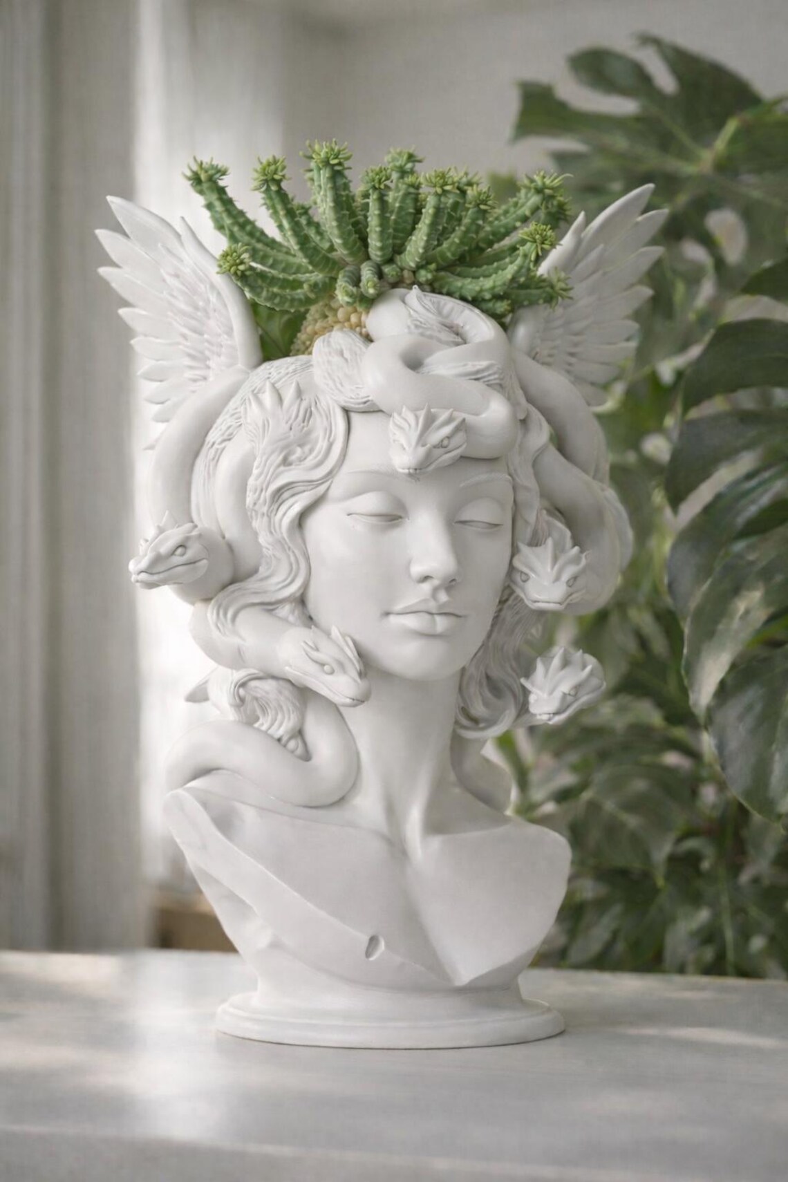 Medusa Head Planter: 3D Printed Modern Indoor/outdoor Garden Decor - Etsy