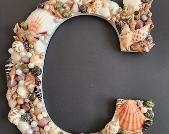 Shell Letter Coastal Shell Name Beach Decor Wedding Gift - Etsy