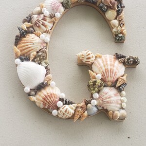 Shell Letter Coastal Shell Name Beach Decor Wedding Gift - Etsy