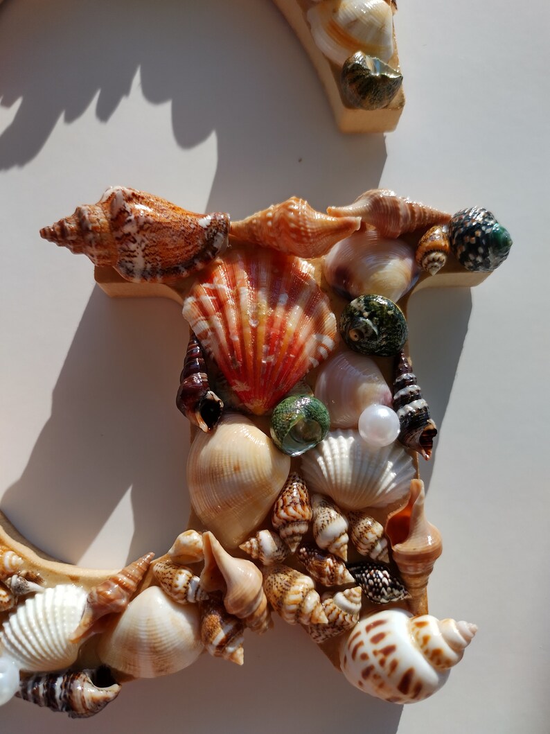 Shell Letters/ Wedding Gift/beach Decor/ Beach Home Decor/shells - Etsy