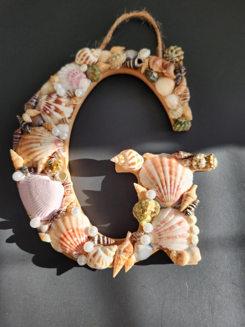 Shell Letter Coastal Shell Name Beach Decor Wedding Gift - Etsy
