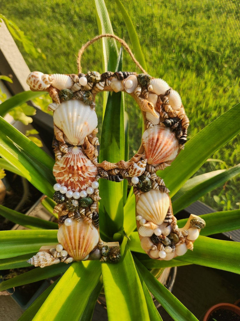 Shell Letter, Coastal Shell Name, Beach Decor, Wedding Gift - Etsy