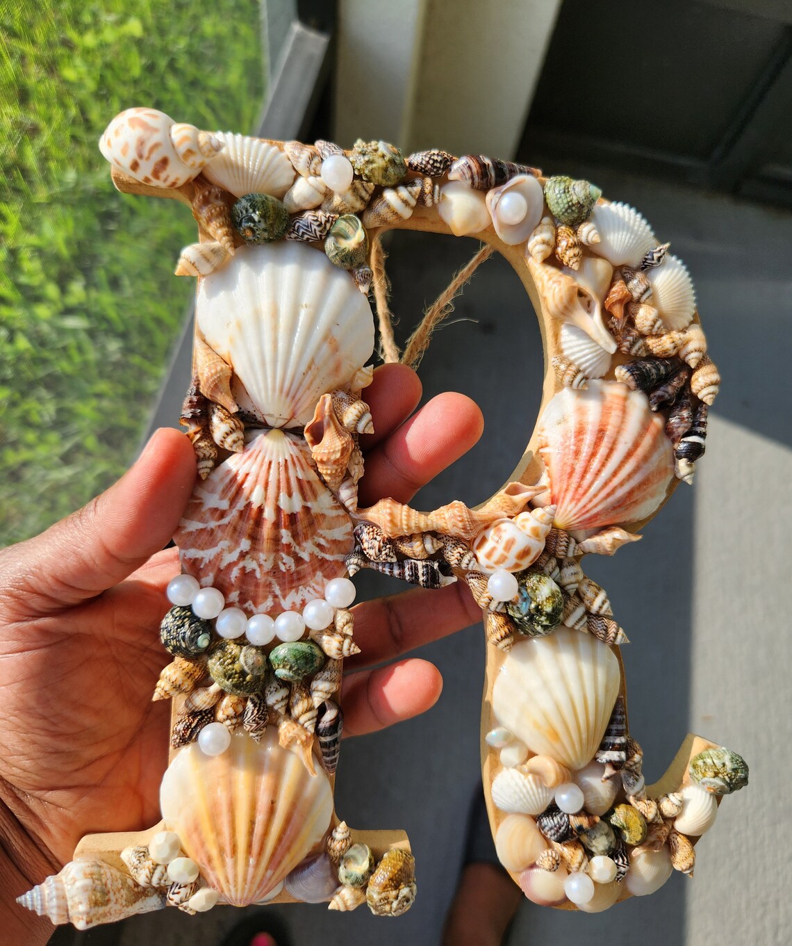 Shell Letter, Coastal Shell Name, Beach Decor, Wedding Gift - Etsy