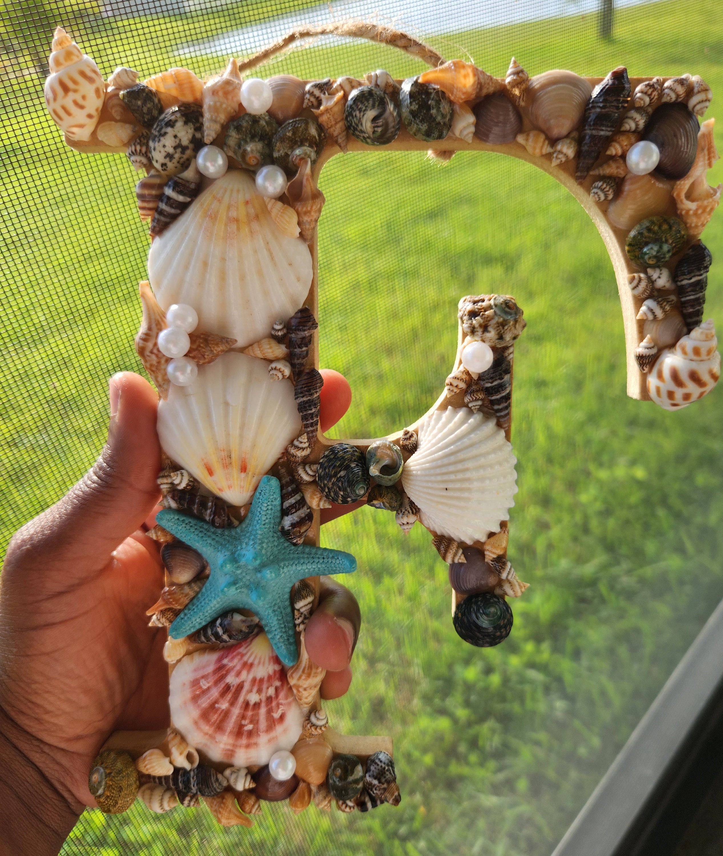 Shell Letter F Coastal Shell Name Beach Decor Wedding Gift - Etsy