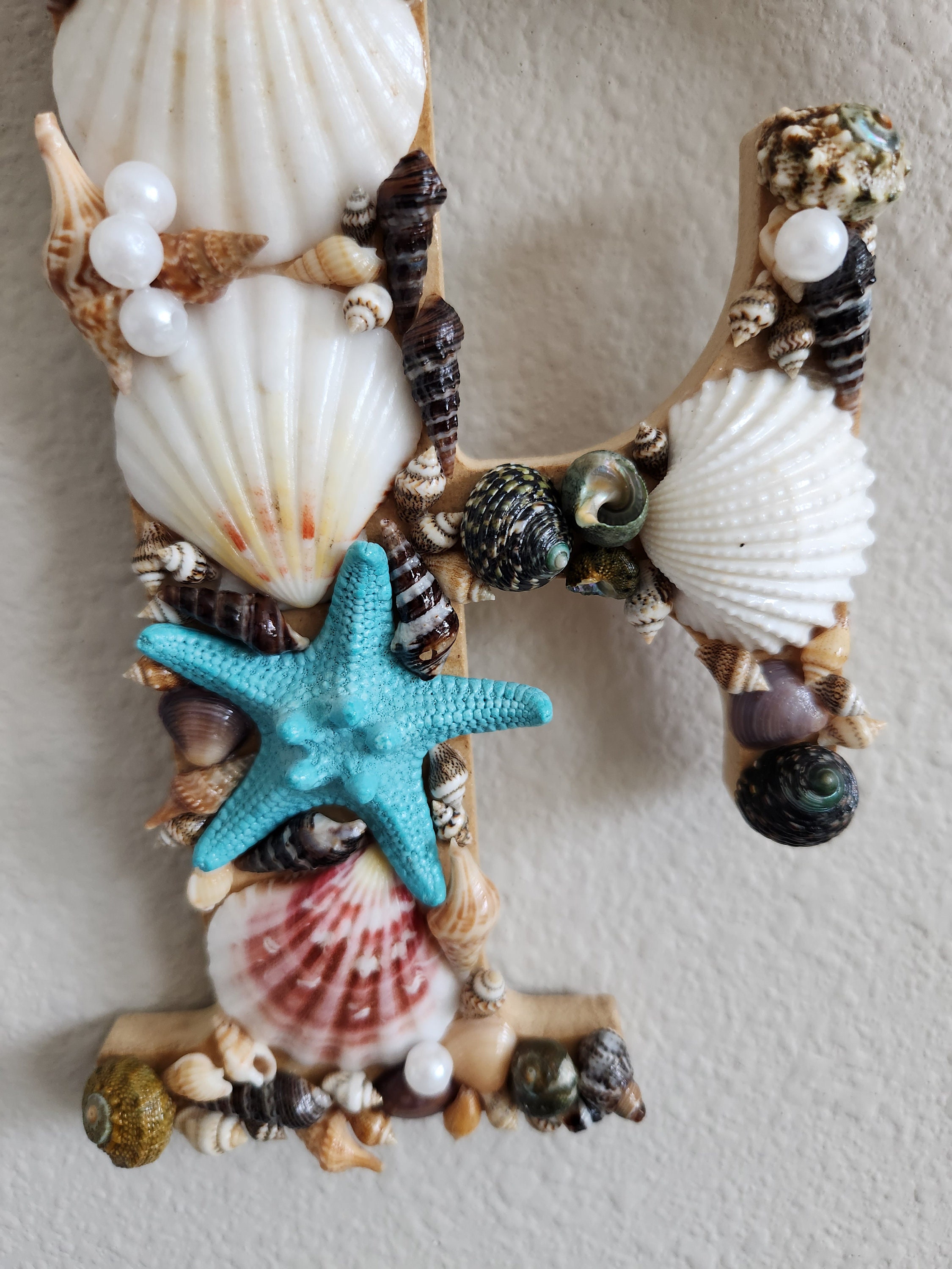 Shell Letter F Coastal Shell Name Beach Decor Wedding Gift - Etsy