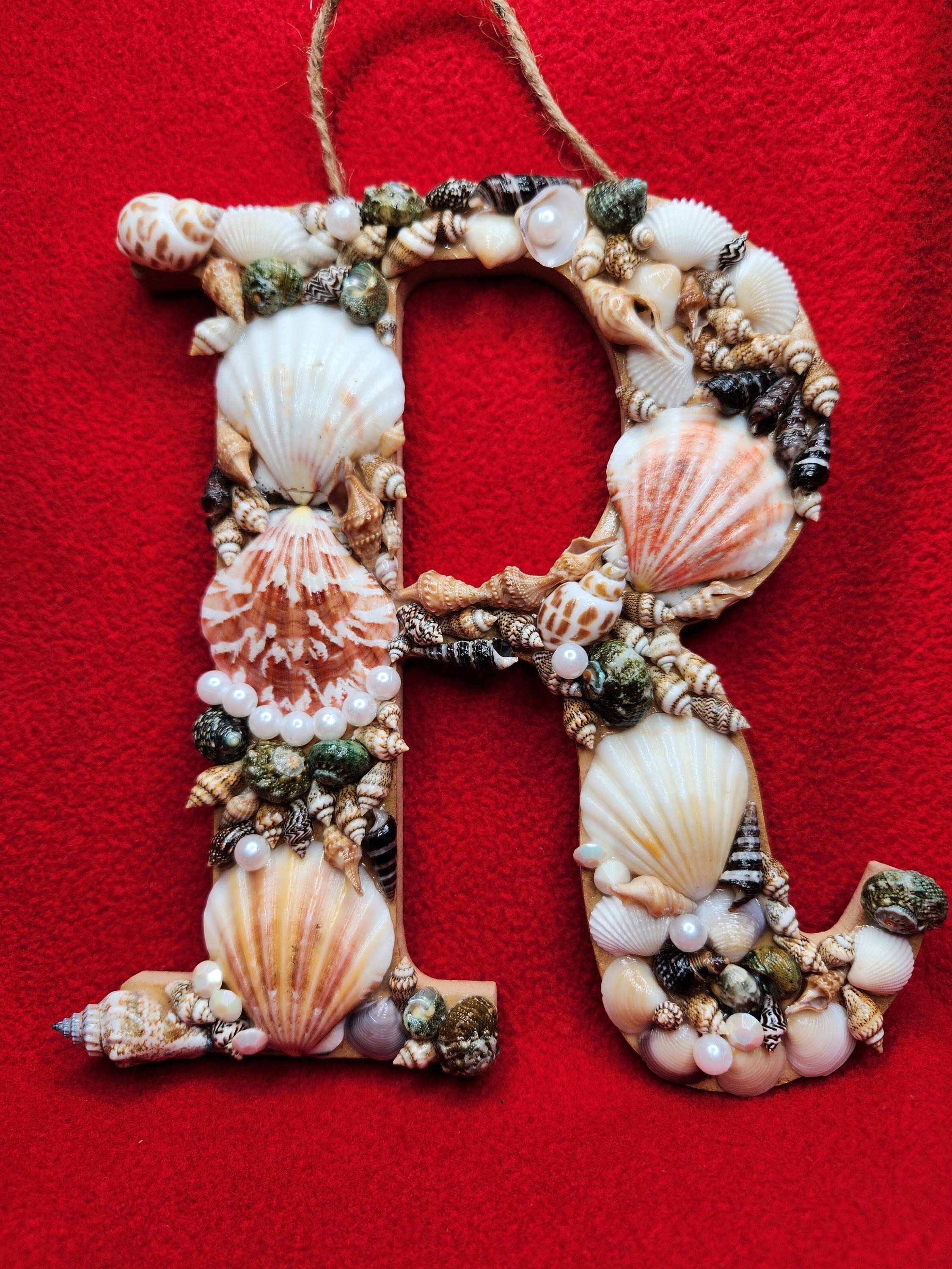 Shell Letter, Coastal Shell Name, Beach Decor, Wedding Gift - Etsy