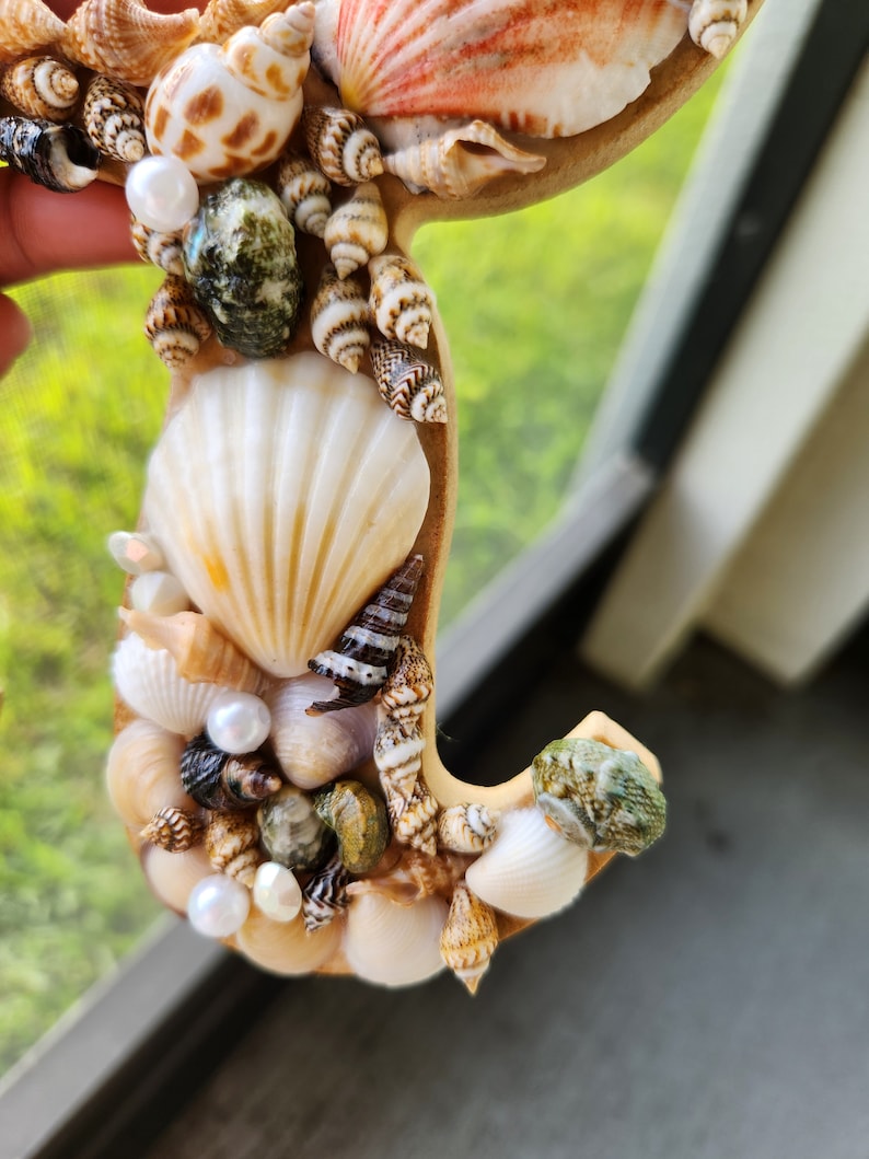 Shell Letter, Coastal Shell Name, Beach Decor, Wedding Gift - Etsy