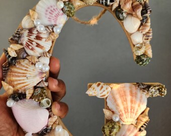 Shell Letter, Coastal Shell Name, Beach Decor, Wedding Gift - Etsy