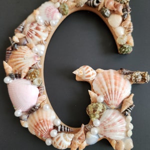 Shell Letter Coastal Shell Name Beach Decor Wedding Gift - Etsy
