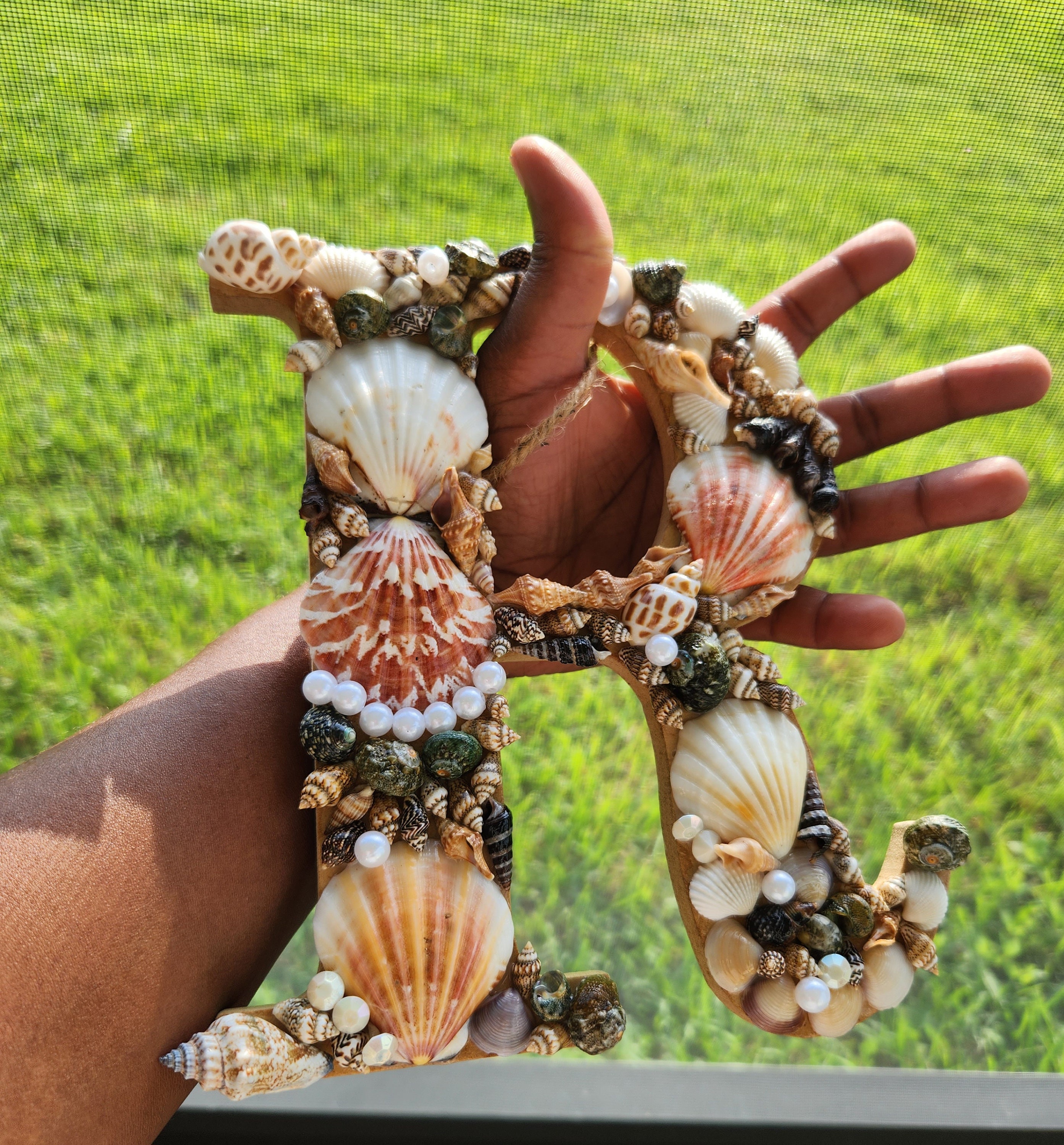 Shell Letter, Coastal Shell Name, Beach Decor, Wedding Gift - Etsy