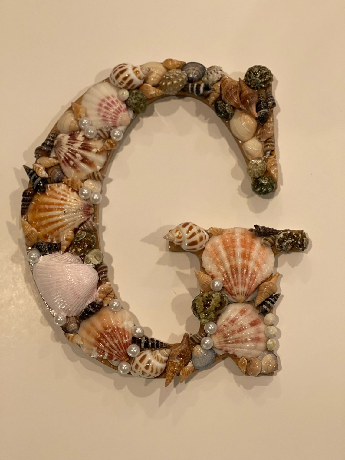 Shell Letter Coastal Shell Name Beach Decor Wedding Gift - Etsy