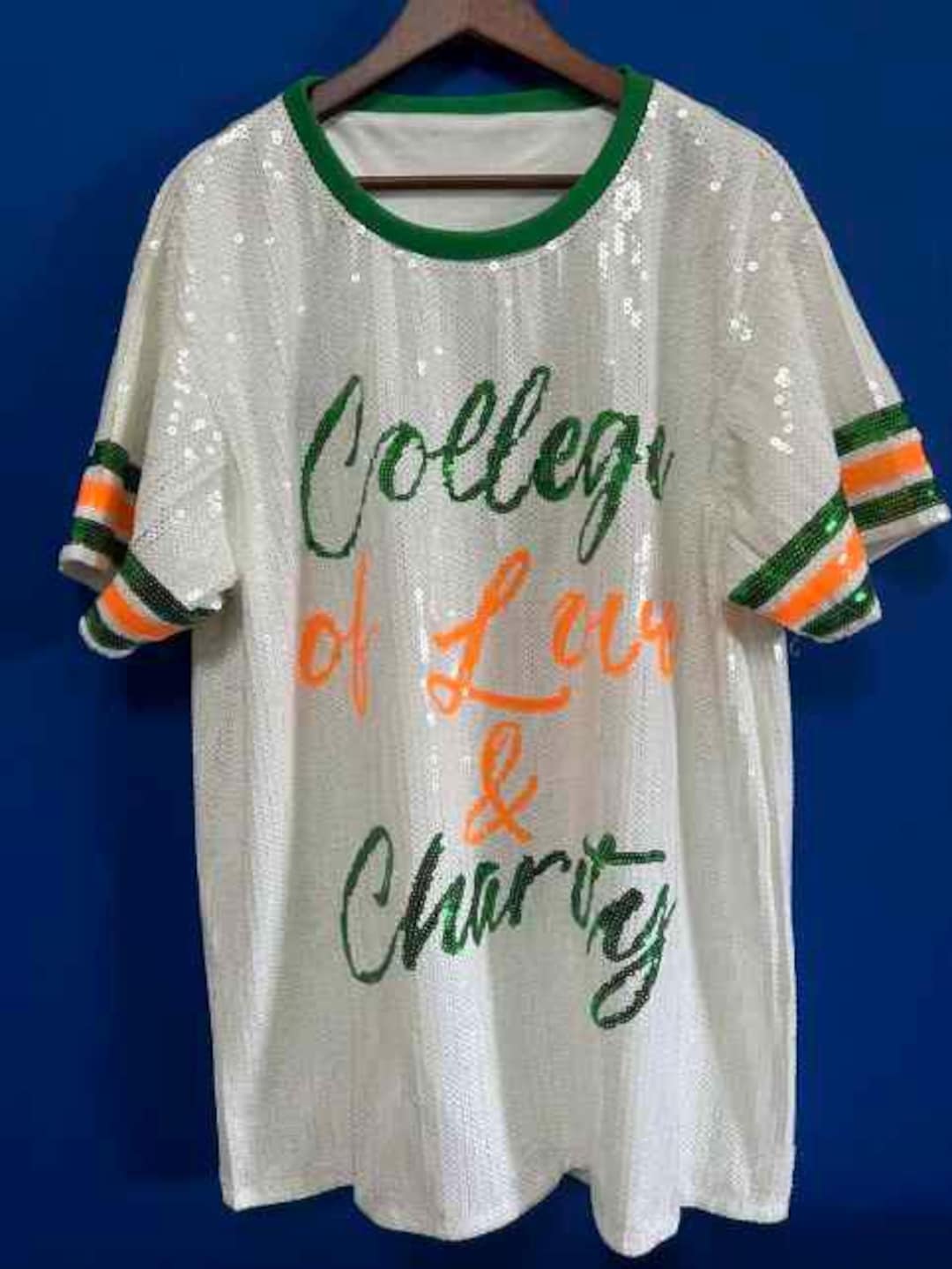 FAMU “college of Love and Charity ” Sequin Shirt Dress - Etsy