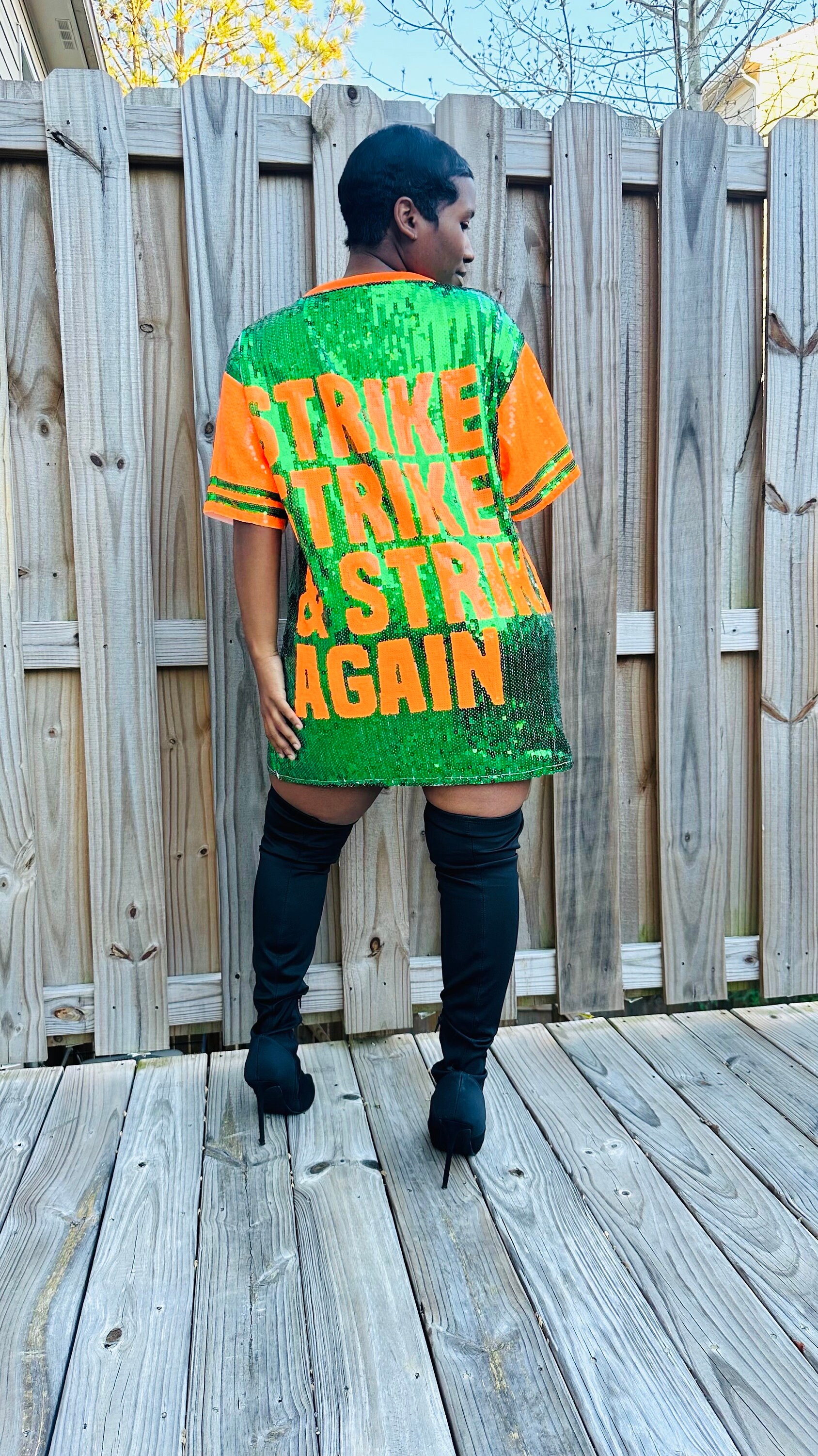FAMU “strike Strike Strike Again” Sequin Shirt Dress - Etsy