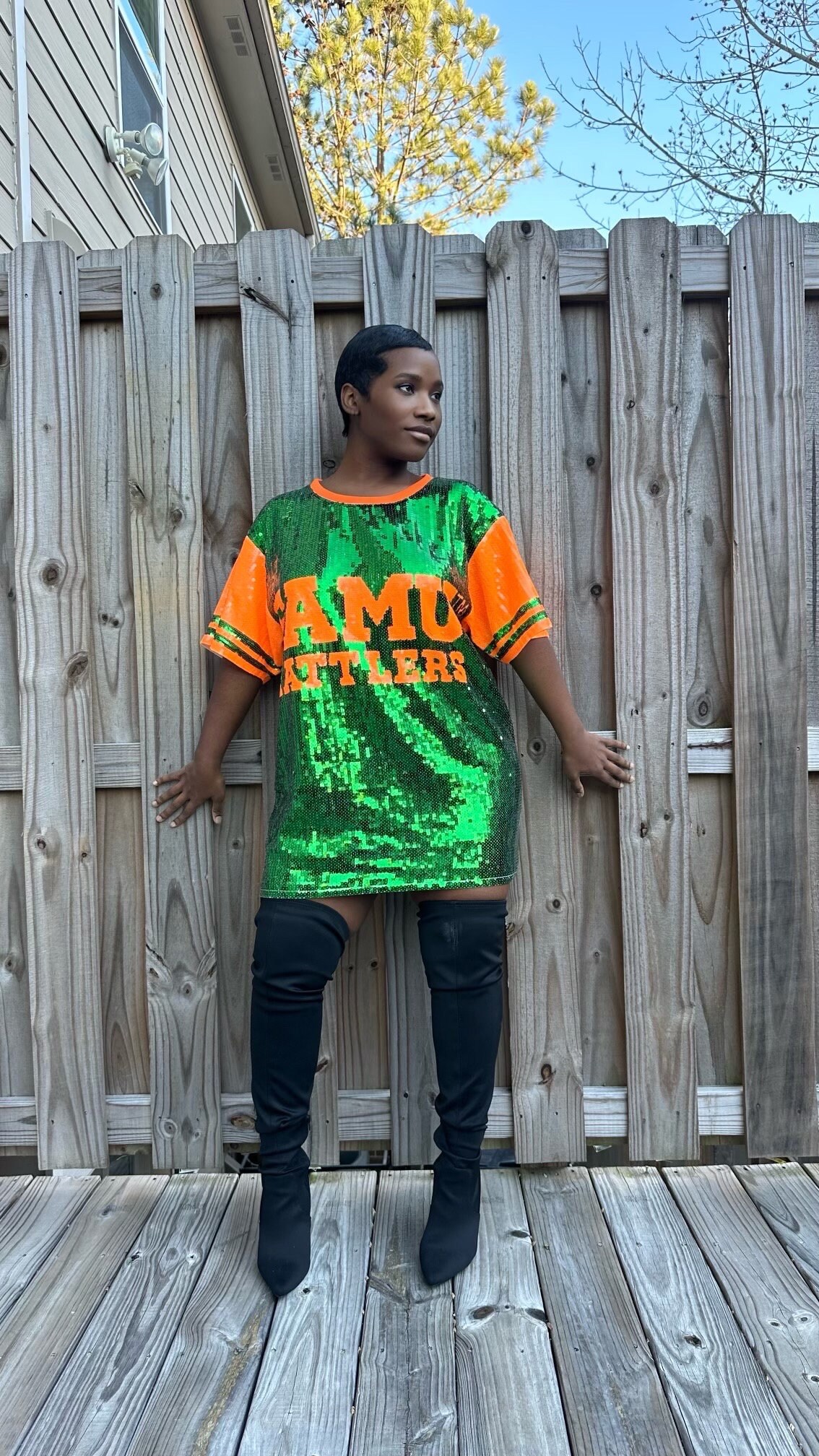 FAMU strike Strike Strike Again Sequin Shirt Dress - Etsy