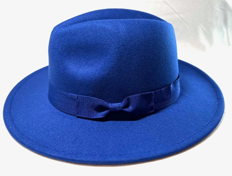Royal Blue Fedora - Etsy