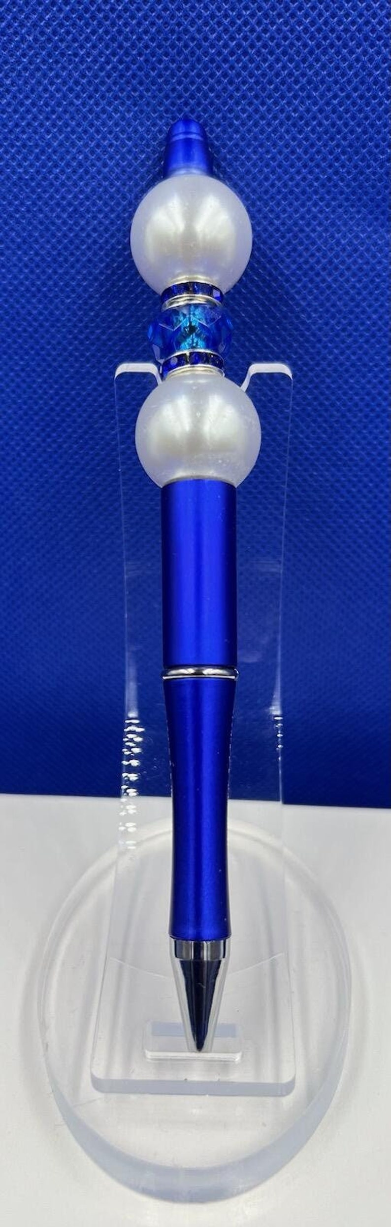 Royal Blue and White Decorative Writing Pen 2 - Etsy
