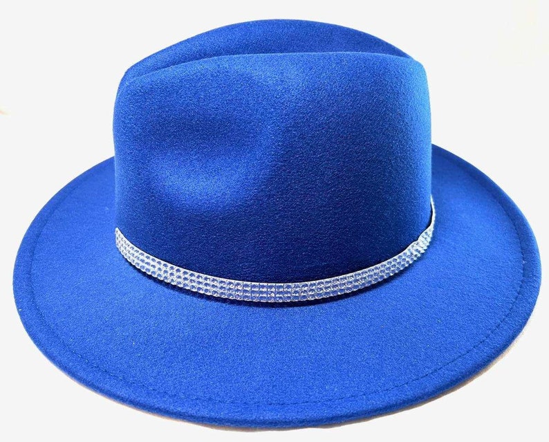 Royal Blue Fedora - Etsy
