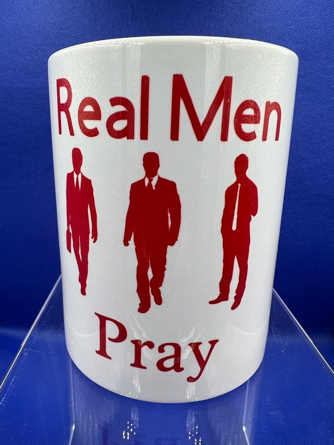 Real Men Pray Coffee Mug - Etsy