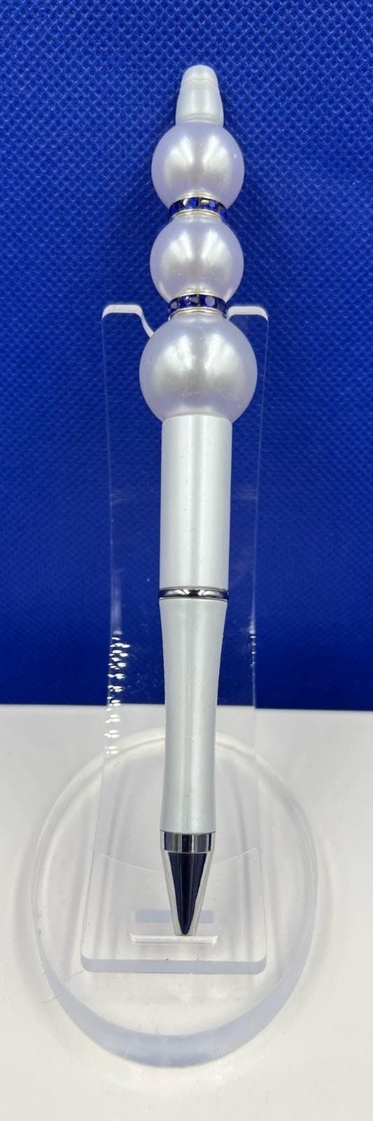 White and Royal Blue Writing Pen 3 - Etsy