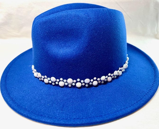 Royal Blue Fedora - Etsy