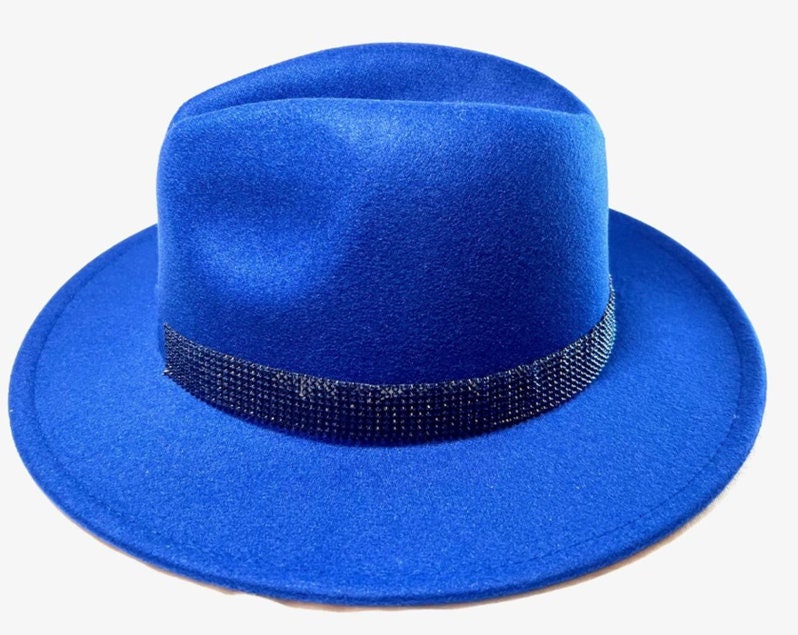 Royal Blue Fedora - Etsy