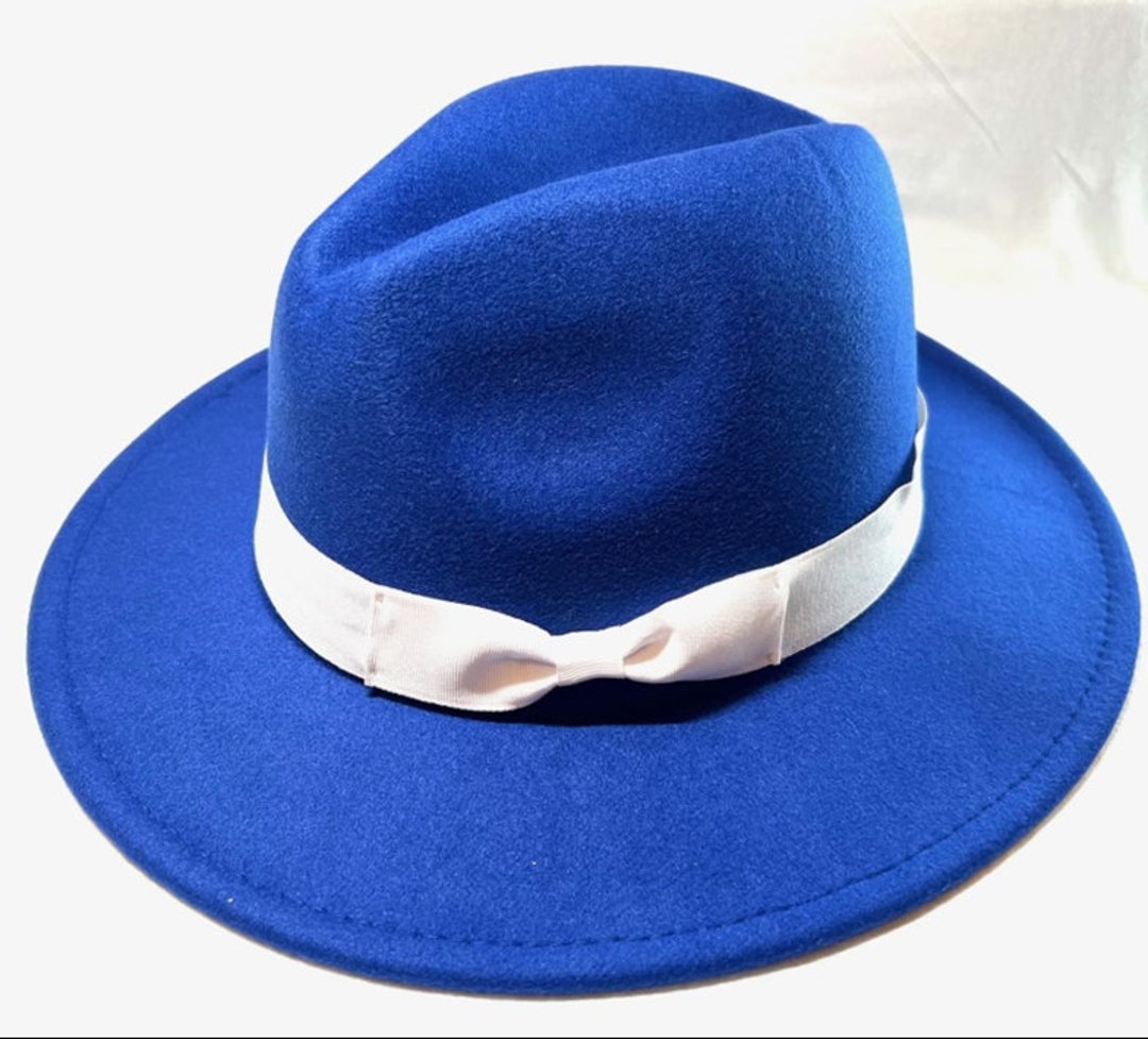 Royal Blue Fedora - Etsy