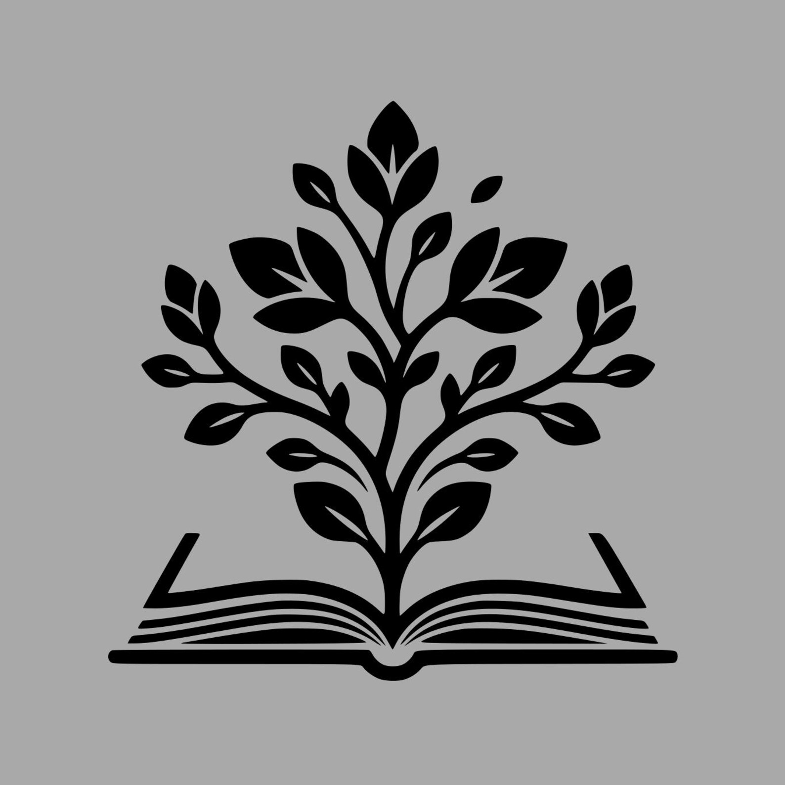 Open Book Tree of Knowledge SVG, Wisdom Growth Clipart, Learning Symbol ...