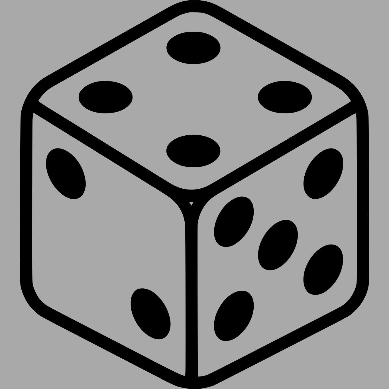Graphic Die Icon SVG, Bold Dice Game Art for Crafts, Tabletop Gaming ...