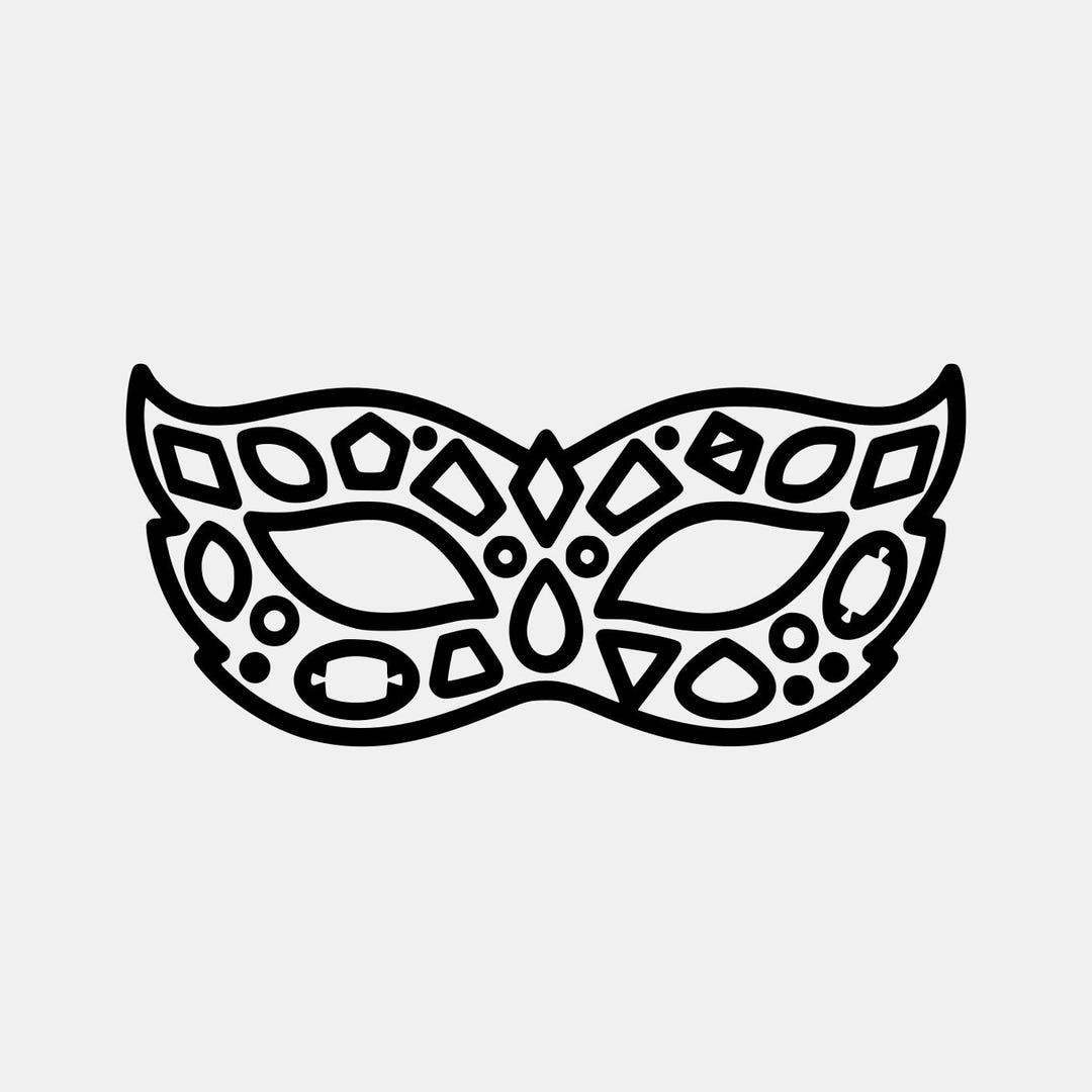 Mardi Gras Showgirl Mask SVG, Laser Cut Masquerade Costume Design ...