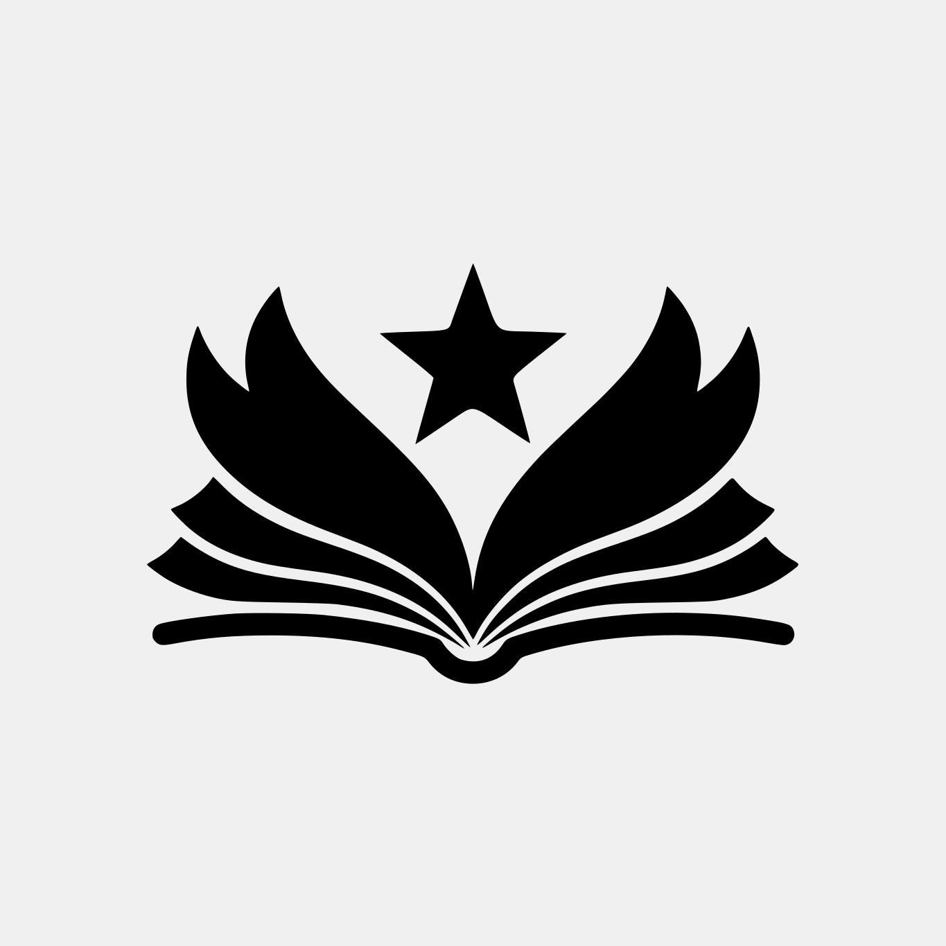 Open Book With Star SVG, Inspirational Reading Clipart, Motivational ...