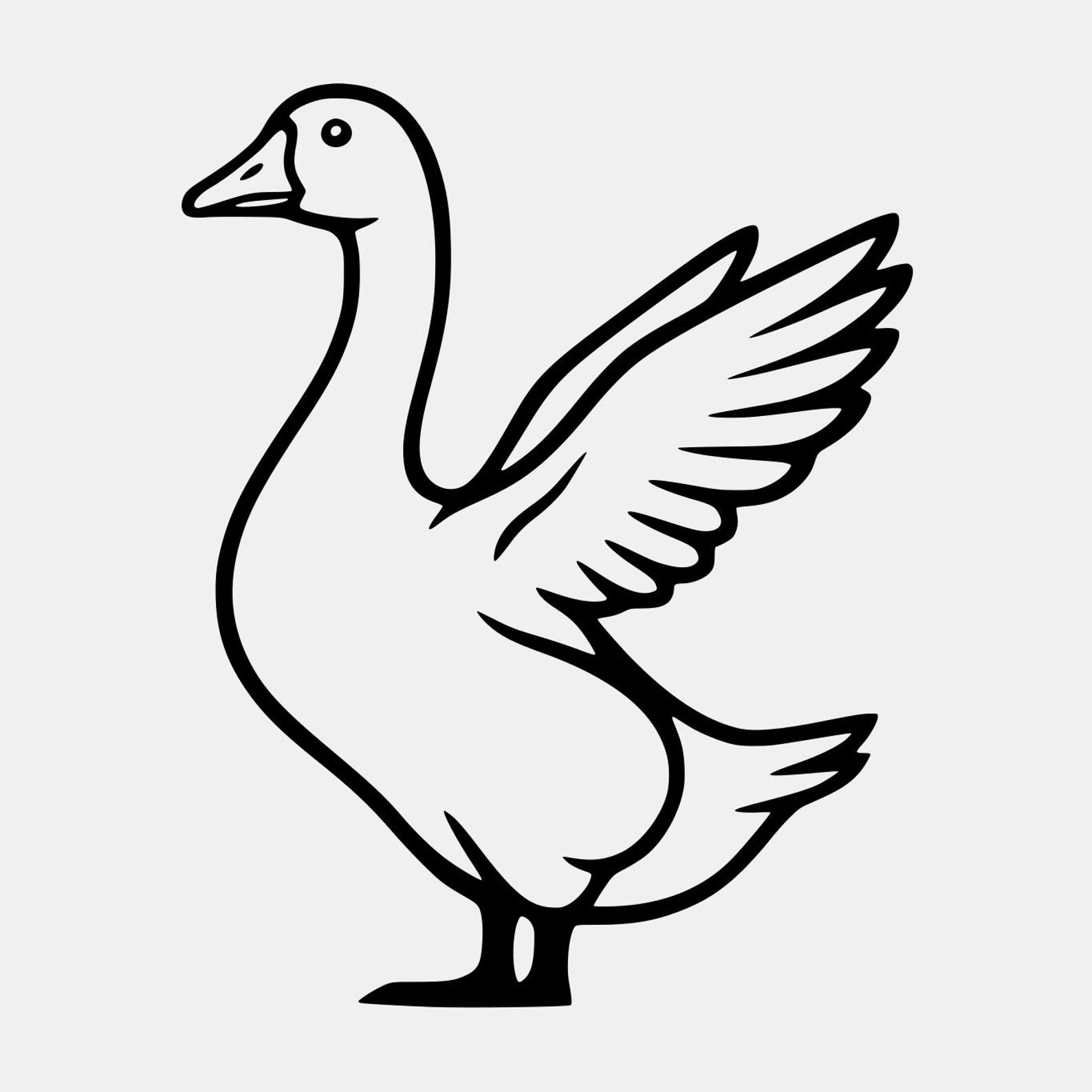 Passive Aggressive Goose SVG, Funny Goose Clipart, Sarcastic Bird ...