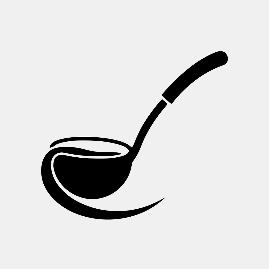 Kitchen Ladle SVG Cut File, Soup Spoon Vector Art for Cricut ...