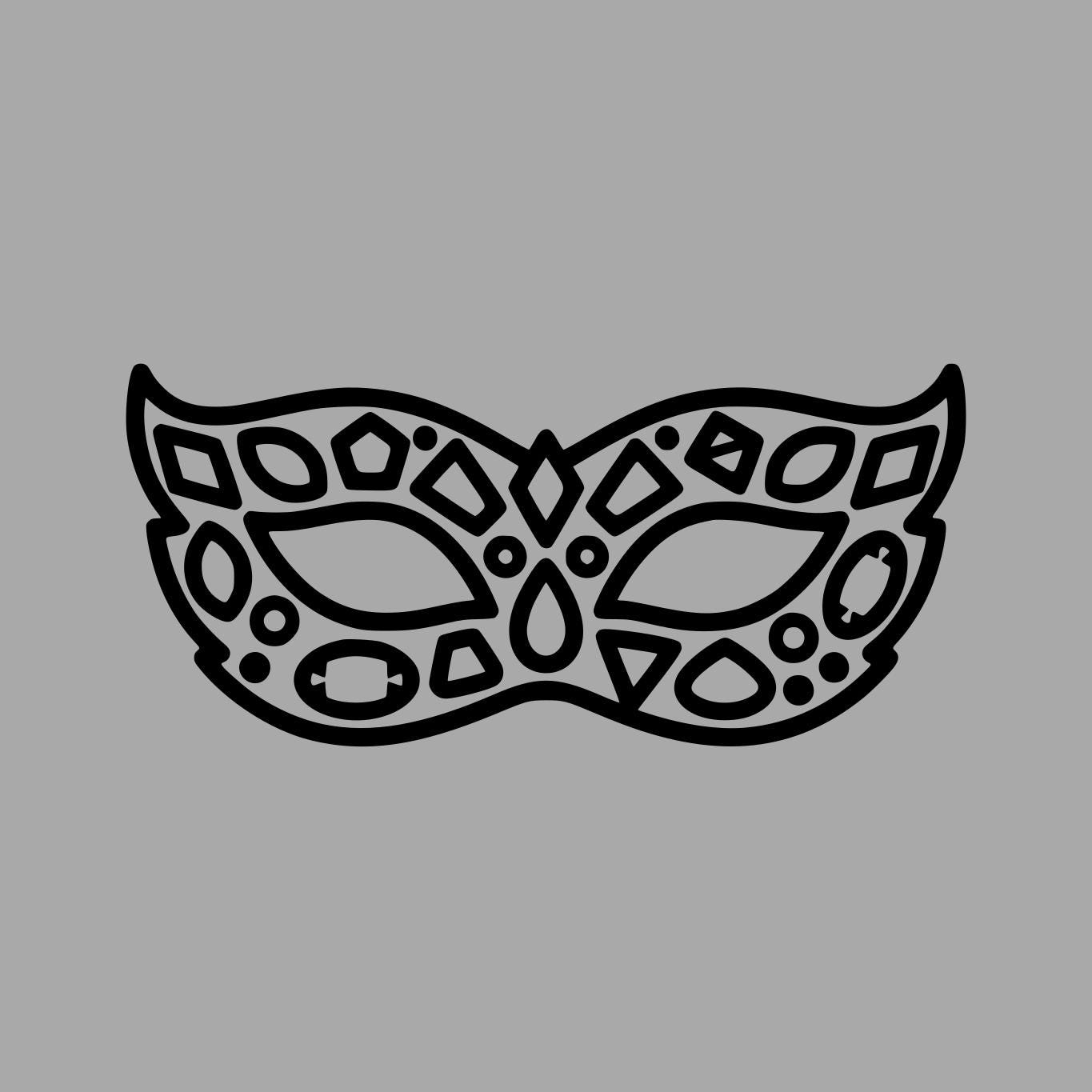 Mardi Gras Showgirl Mask SVG, Laser Cut Masquerade Costume Design ...