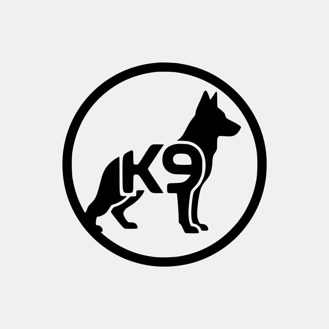K9 German Shepherd Silhouette SVG, Police Dog Vector Art - Etsy