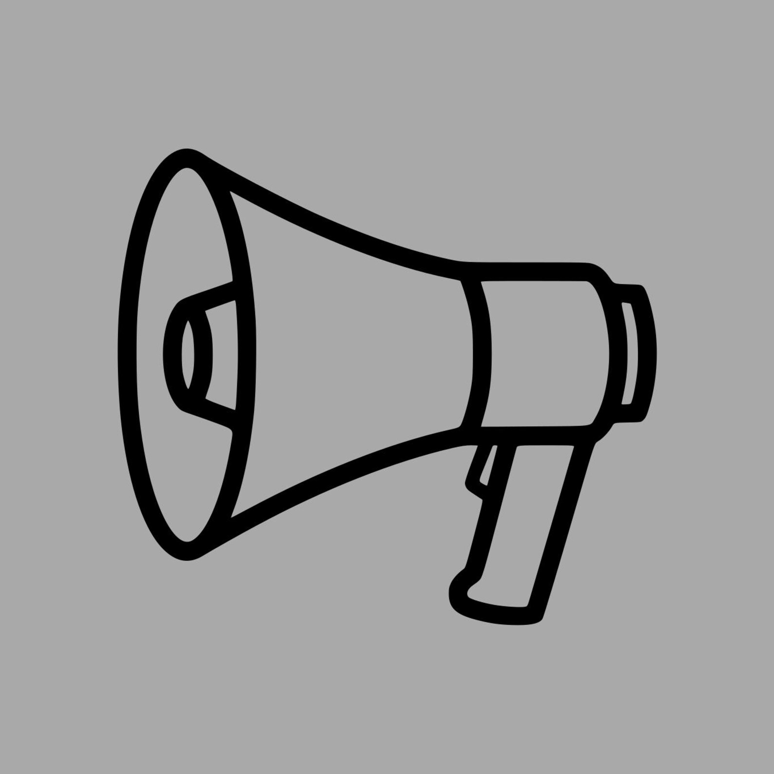 Cheer Mom Megaphone Outline SVG, Cheerleading Decal (digital Download ...