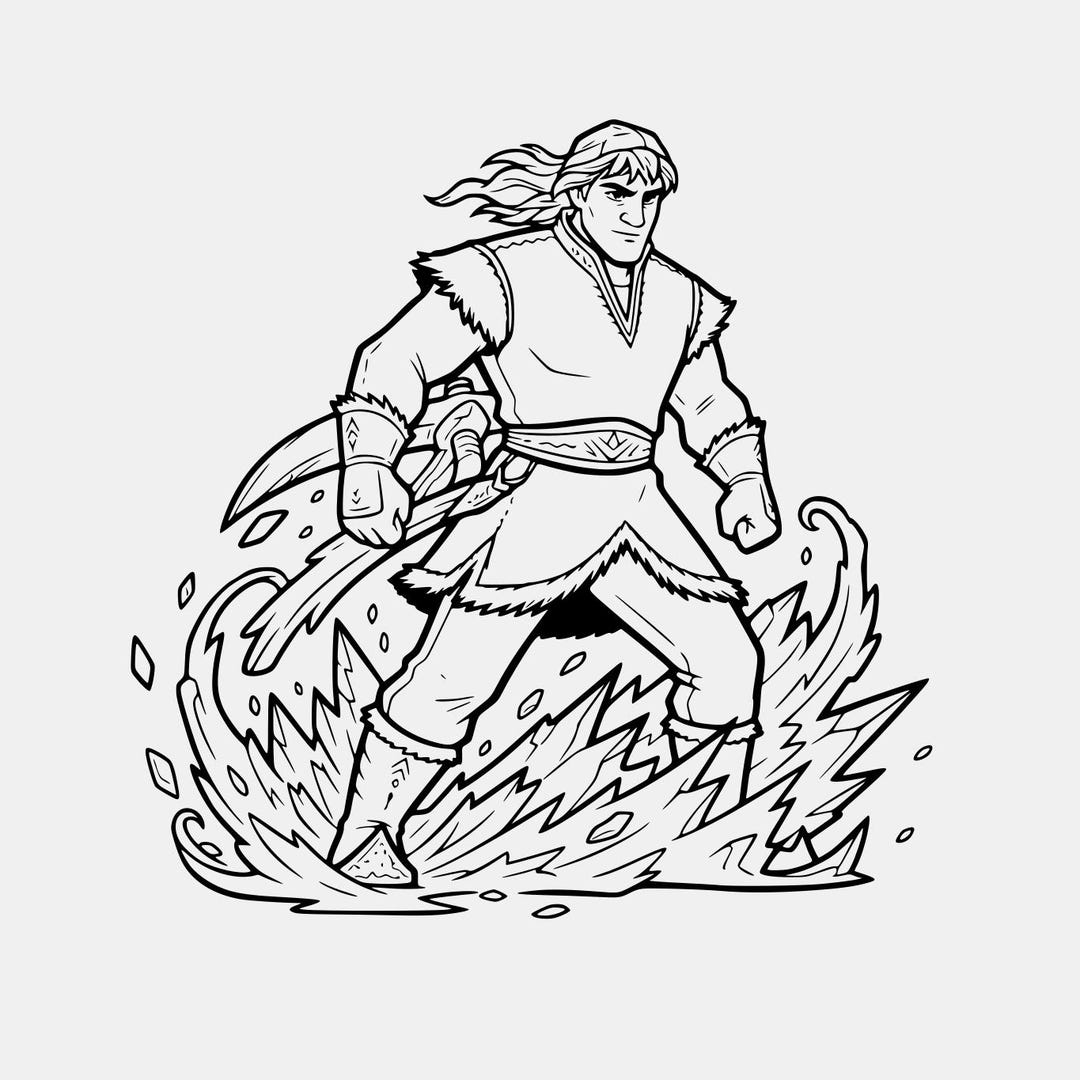 Frozen Kristoff Ice Power SVG & PNG, Disney Character Ice Climber ...