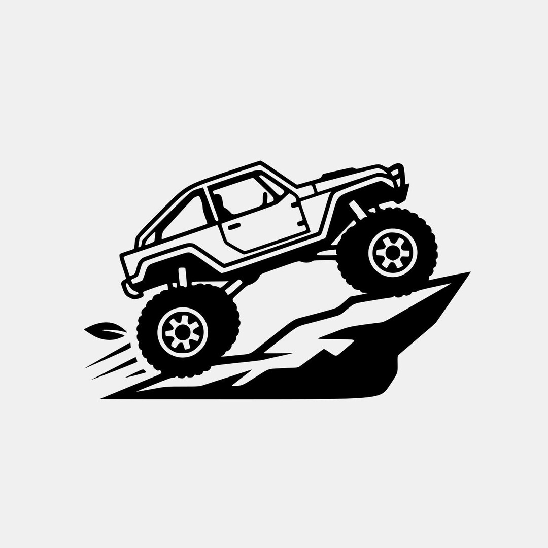 Off-roading Rock Crawler Vector SVG | Extreme 4x4 Truck Decal for ...