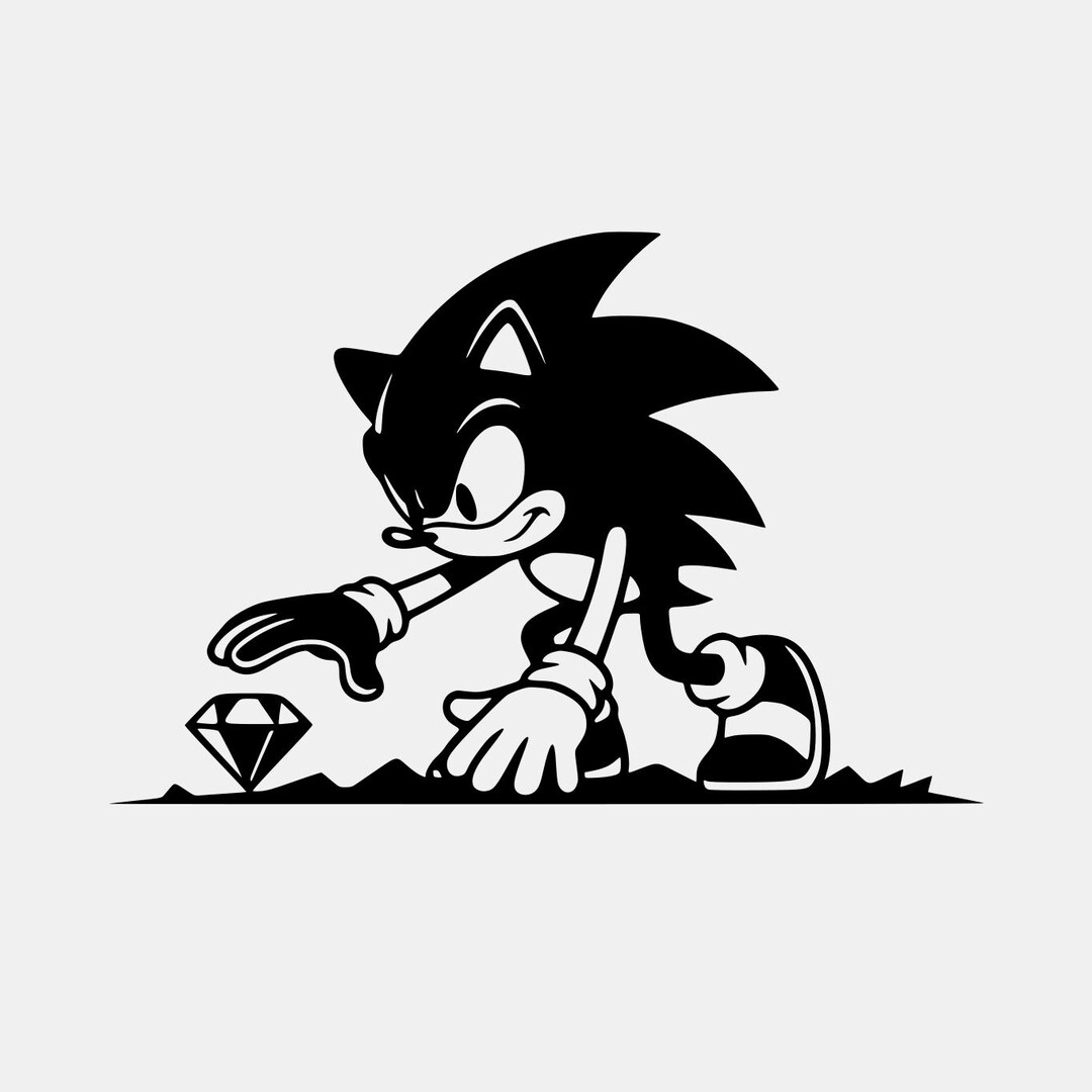 Retro Sonic the Hedgehog Diamond SVG, Vintage Sonic Sticker, 90s Video ...