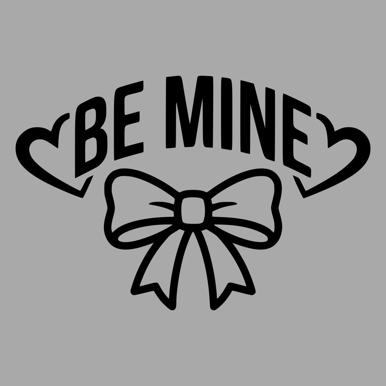Be Mine Hearts SVG PNG: Bold Romantic Design (digital Download) - Etsy